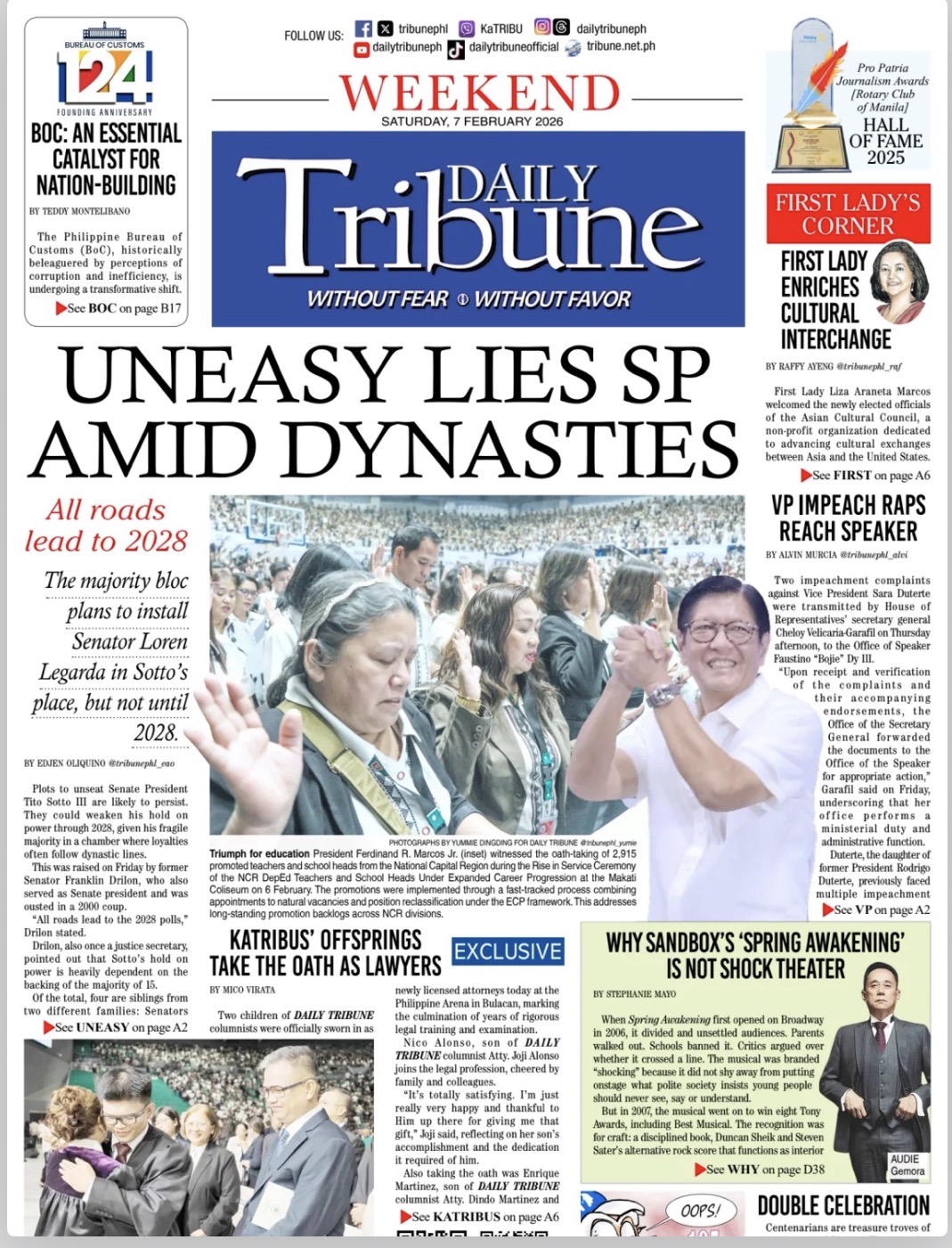 Tomorrow's Newspapers | Sentinel Current